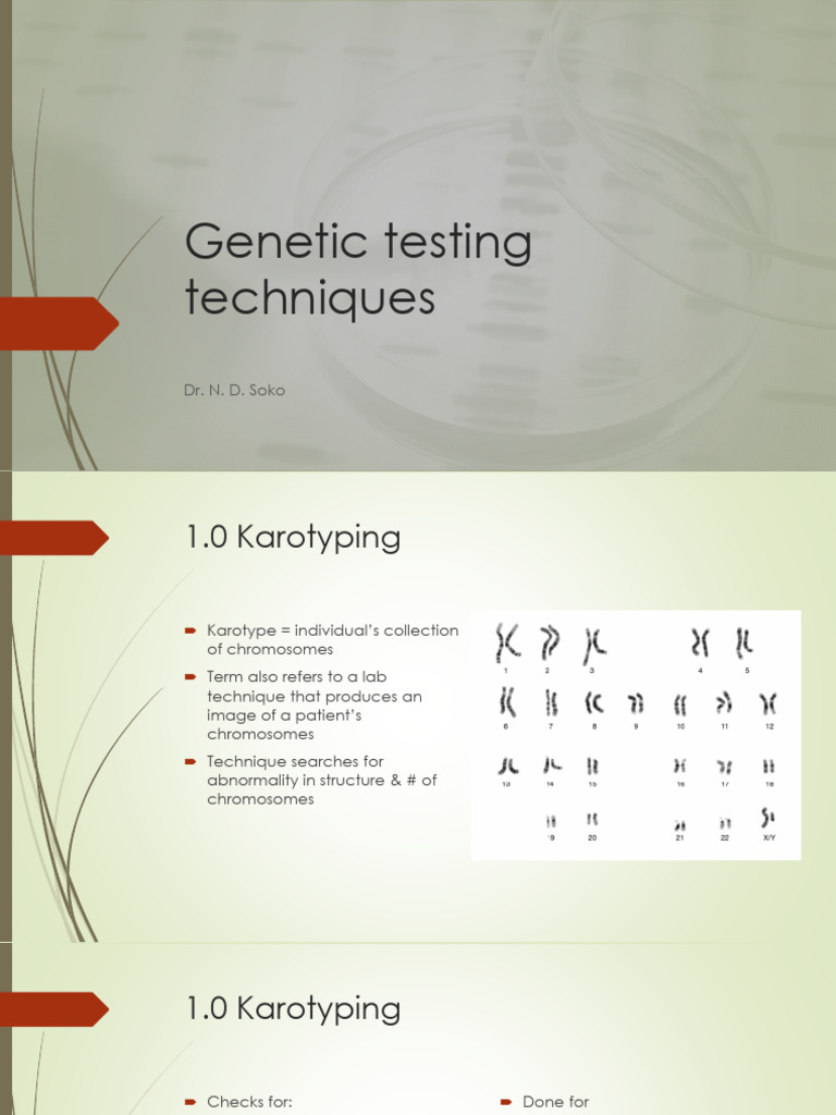Genetic Testing Techniques 2024 | PDF | Dna Sequencing | Dna Microarray