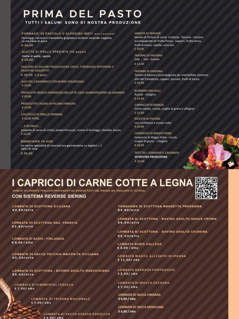 Menu Cibus Cultura Enogastronomica | PDF