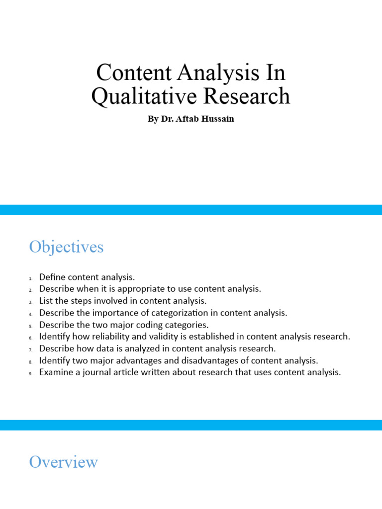 Content Analysis | PDF | Qualitative Research | Analysis