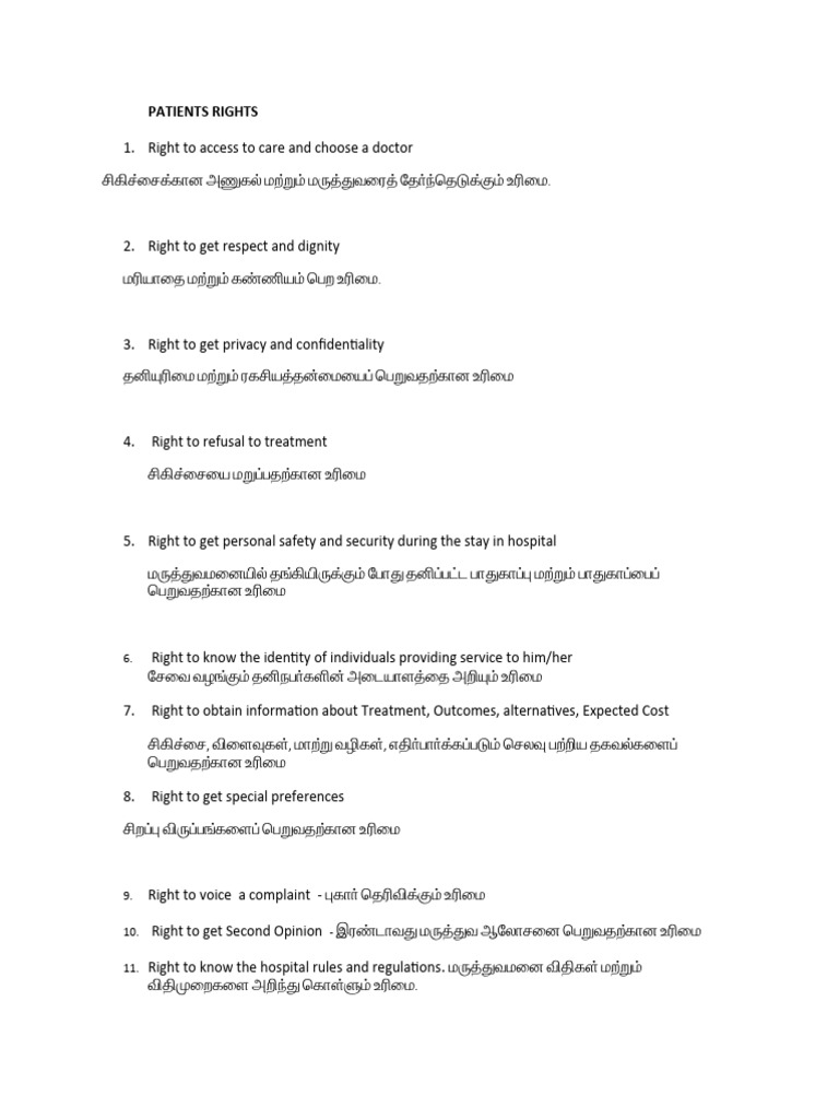 Patients Rights | PDF