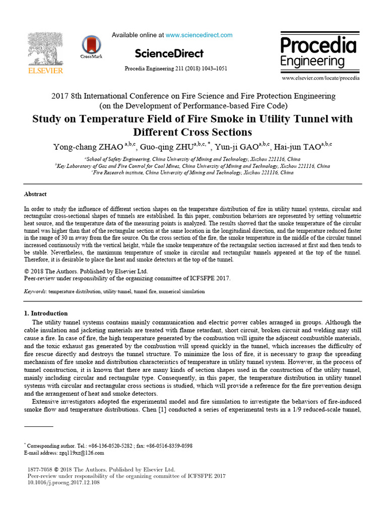 Different Cross Sections Pdf Fires Combustion