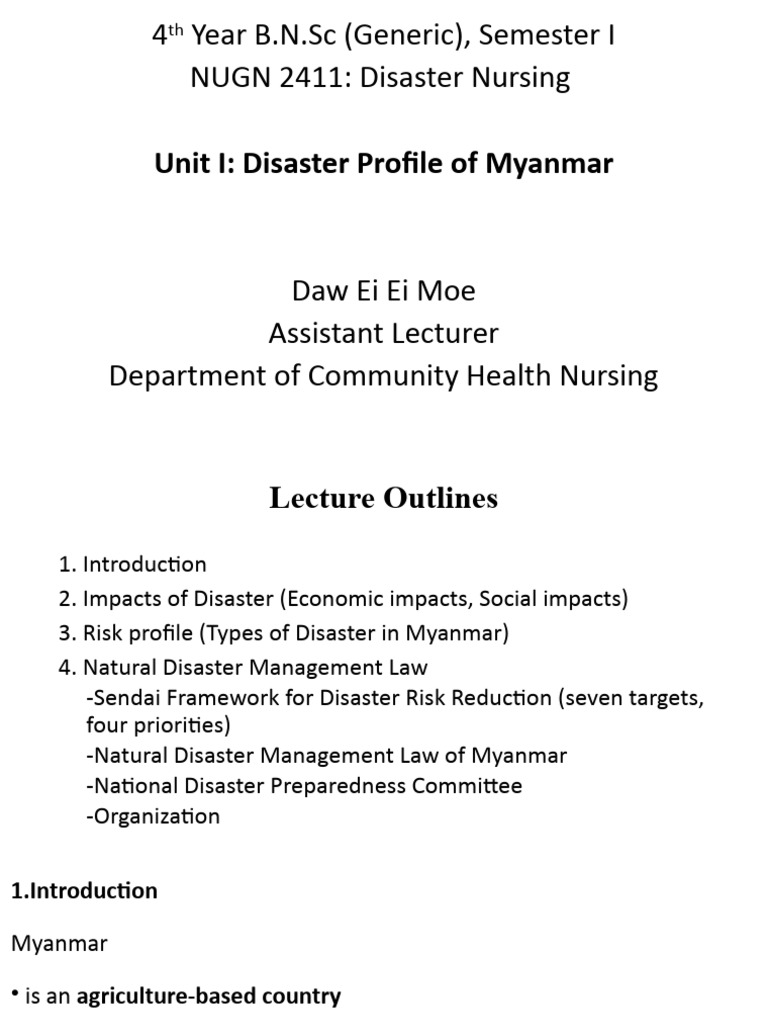 G4 Disaster Unit 1 | PDF | Natural Disasters | Disaster Risk Reduction