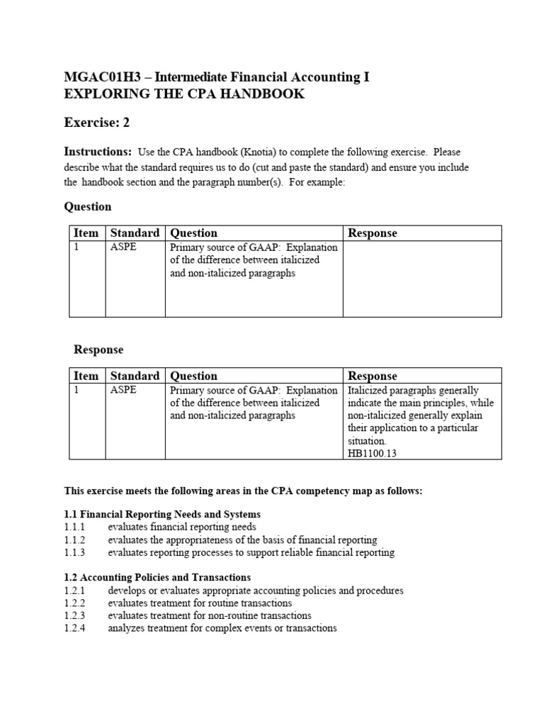 2024W MGAC01 CPA Handbook Exercise 2 Q Only | PDF | Financial Statement ...