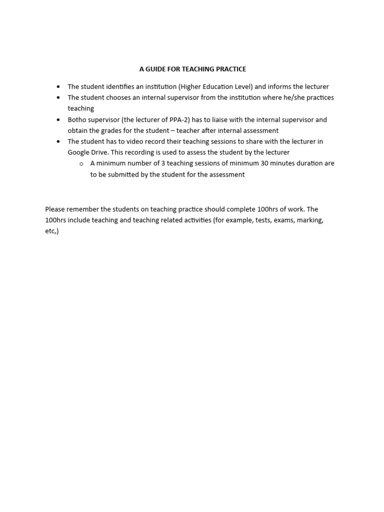 A Guide For Teaching Practice | PDF | Career & Growth