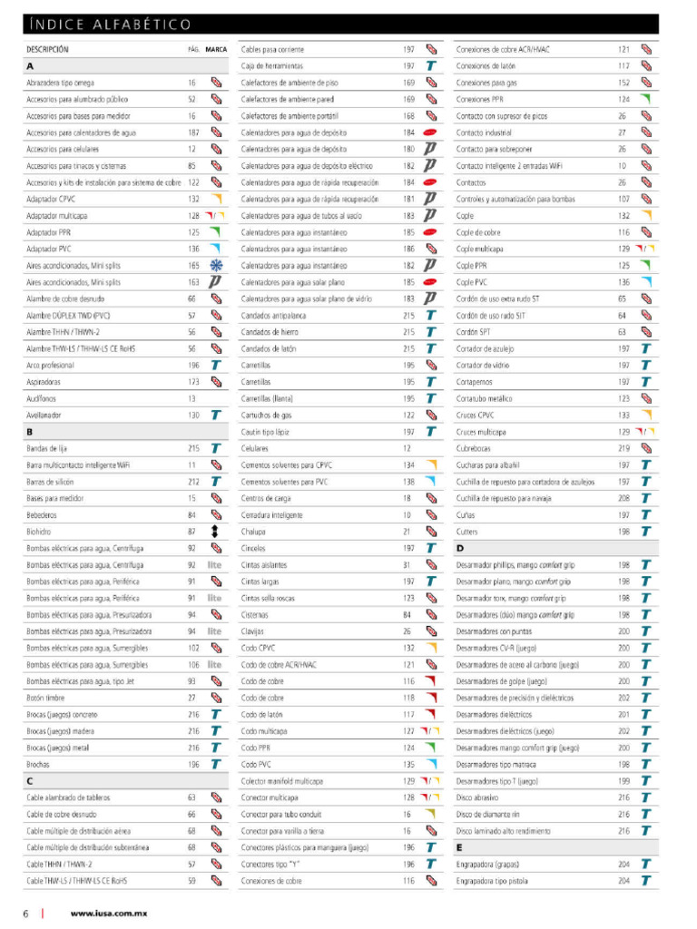 IUSA - Catálogo Construcción 2022 | PDF