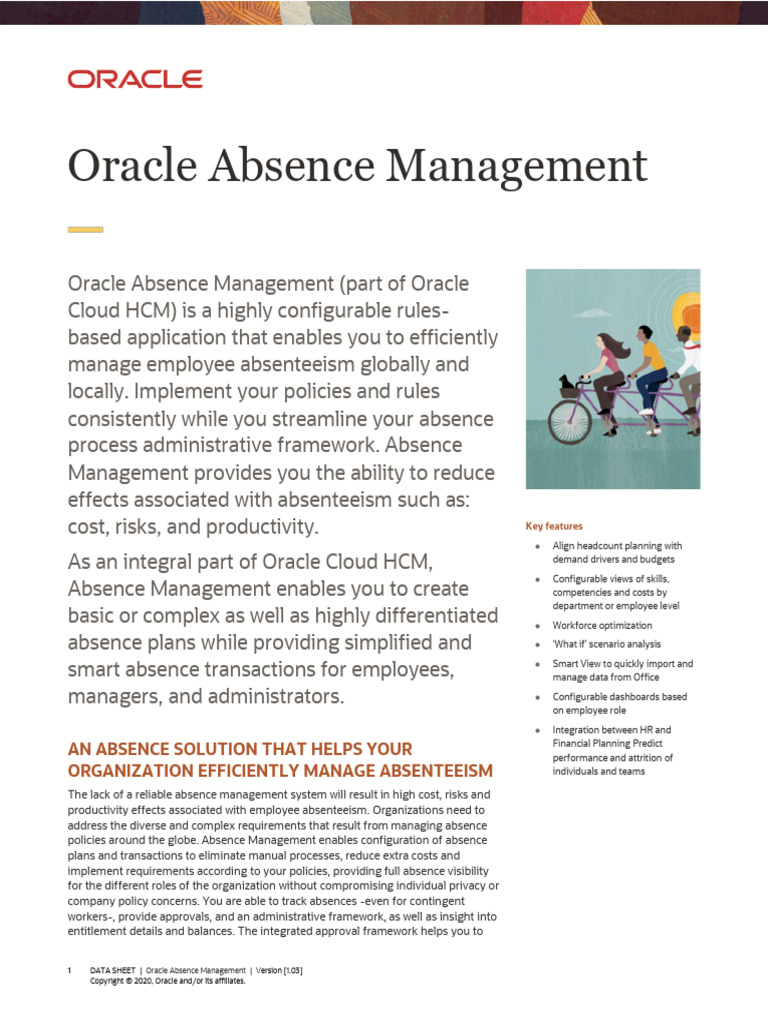 Oracle Hcm Absence Management Ds | PDF | Human Resource Management ... Oracle Hcm Absence Management Ds | PDF | Human Resource Management ...