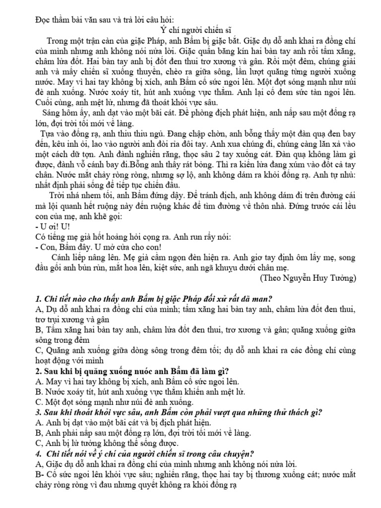 De Thi HKII TV 4 | PDF