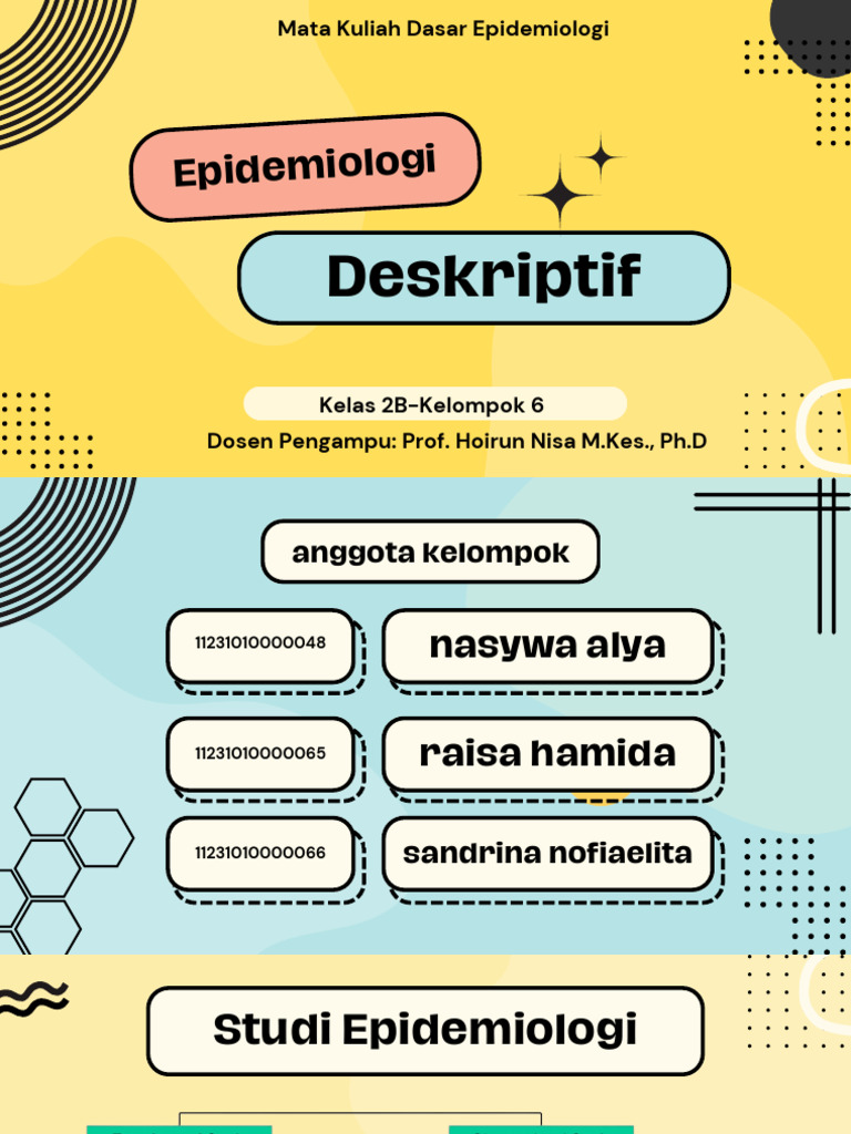 2B - Kel6 - Epidemiologi Deskriptif | PDF
