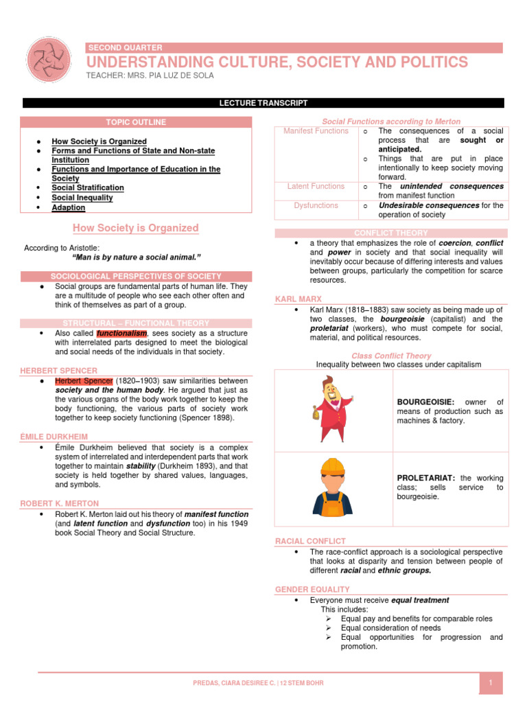 Ucsp Exam Reviewer | PDF | Marriage | State (Polity)