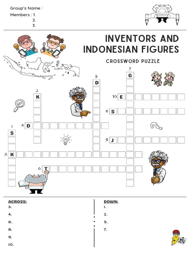 Inventors Crossword Puzzle (21 X 33 CM) | PDF