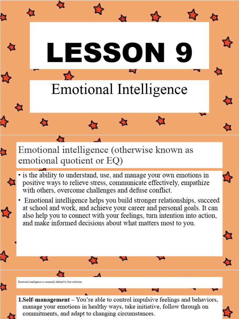 Group 1 Perdev Lesson 9 | PDF | Emotional Intelligence | Empathy