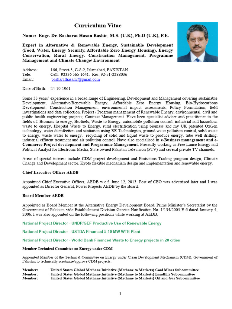 1566engr Dr Basharat Hasan Bashir Cv Pdf Nature
