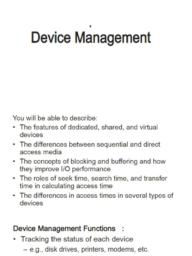 L15-Device Management | PDF L15-Device Management | PDF