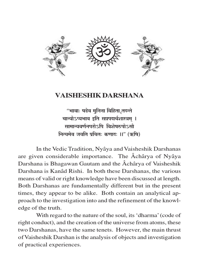 Vaisheshik Darshana | PDF | Hindu Philosophy | Religious Philosophical Concepts
