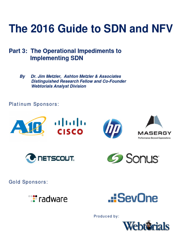 2016 Guide To SDN and NFV-Part 3 | Download Free PDF | Open Stack | Computer Network