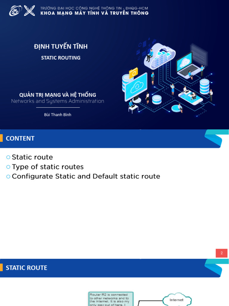 Static Routing in Network Administration | PDF