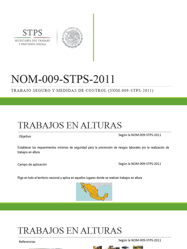 1 Nom 009 STPS 2011 | PDF | Andamio