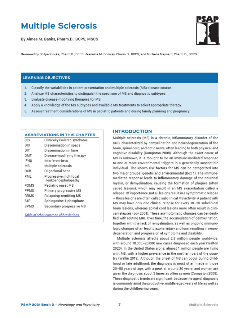 p2021b2 Sample | PDF | Multiple Sclerosis | Drugs