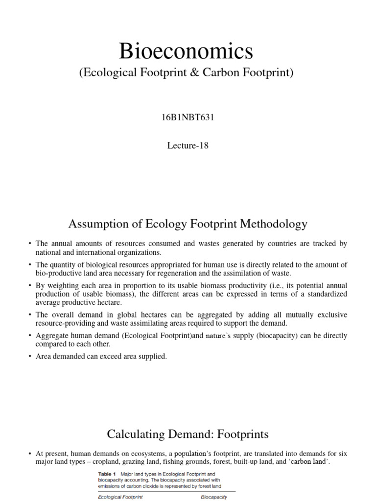 Bioeconomics | PDF | Greenhouse Gas | Carbon Footprint