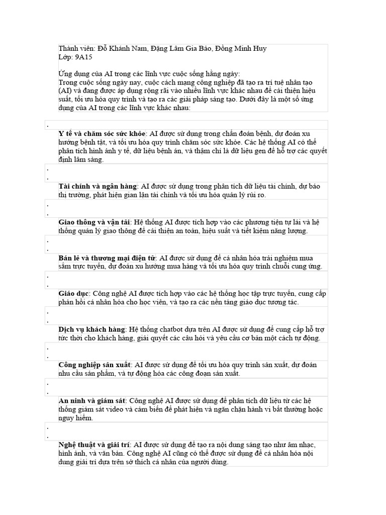 NG D NG C A AI Làm Nhóm | PDF