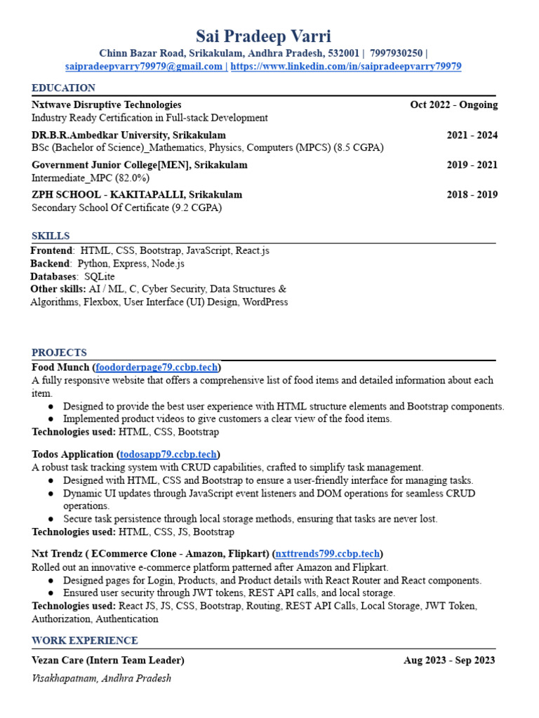 Sai - Pradeep - 2023 12 22 011311 | PDF | Bootstrap (Front End Framework) | Artificial Intelligence