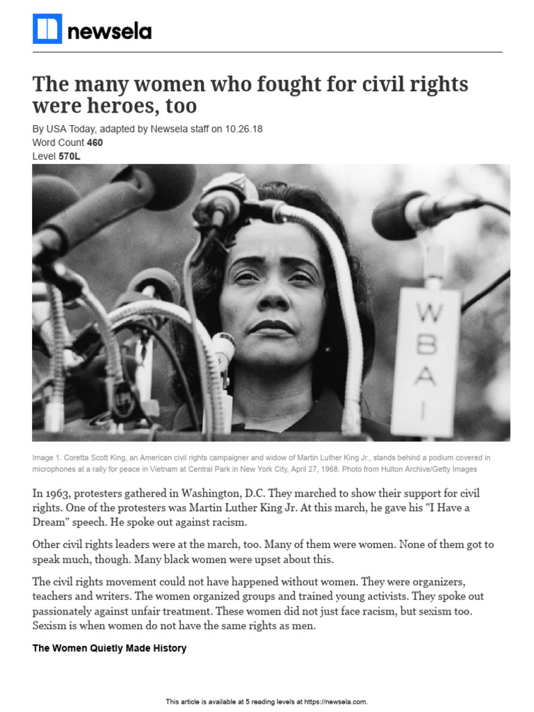 Q3 TDA Civil-Rights-Black-Women-Leaders | PDF | Coretta Scott King | Martin Luther King Jr.