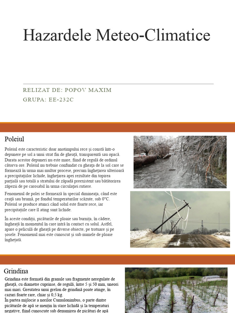 Hazardele Meteo-Climatice Maxim | PDF