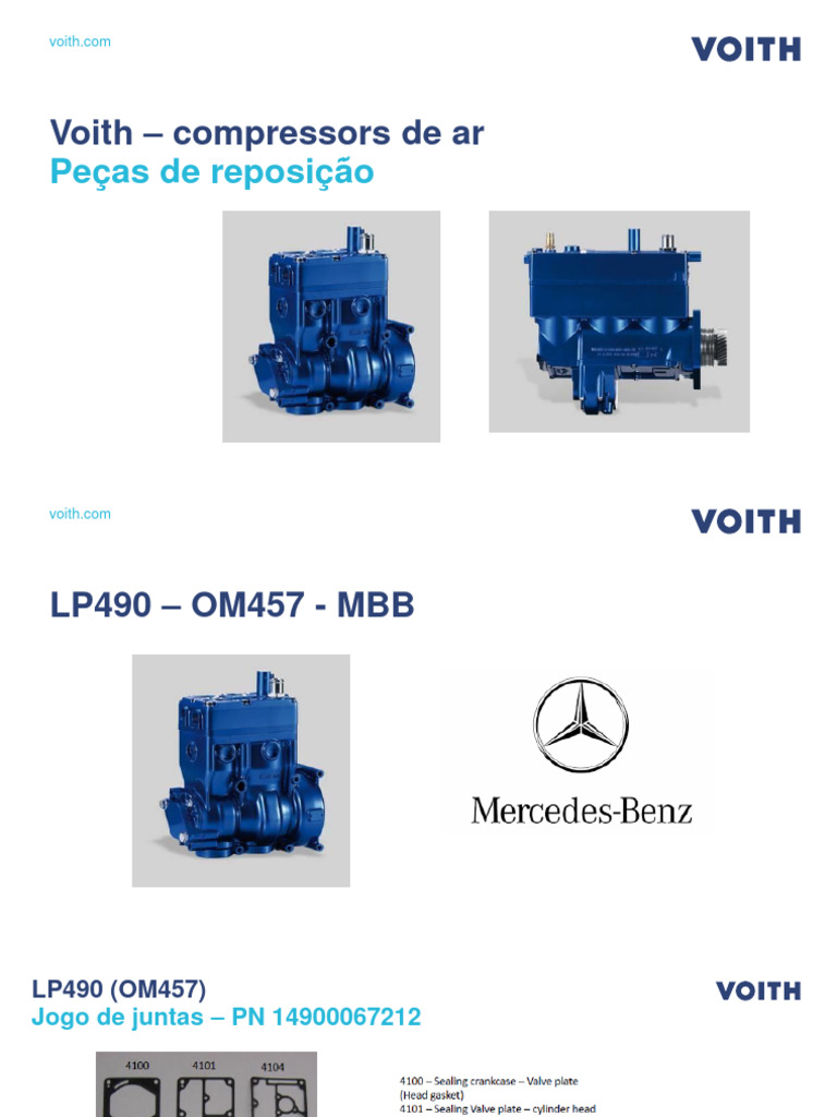 (VOITH) Compressor - Peças - 28042021 - CLIENTE - 1 | PDF | Válvula ...