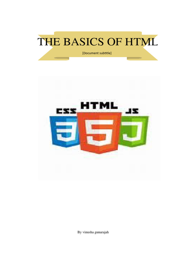 Computer science basics of html notes 1 | PDF | Html Element | World ...