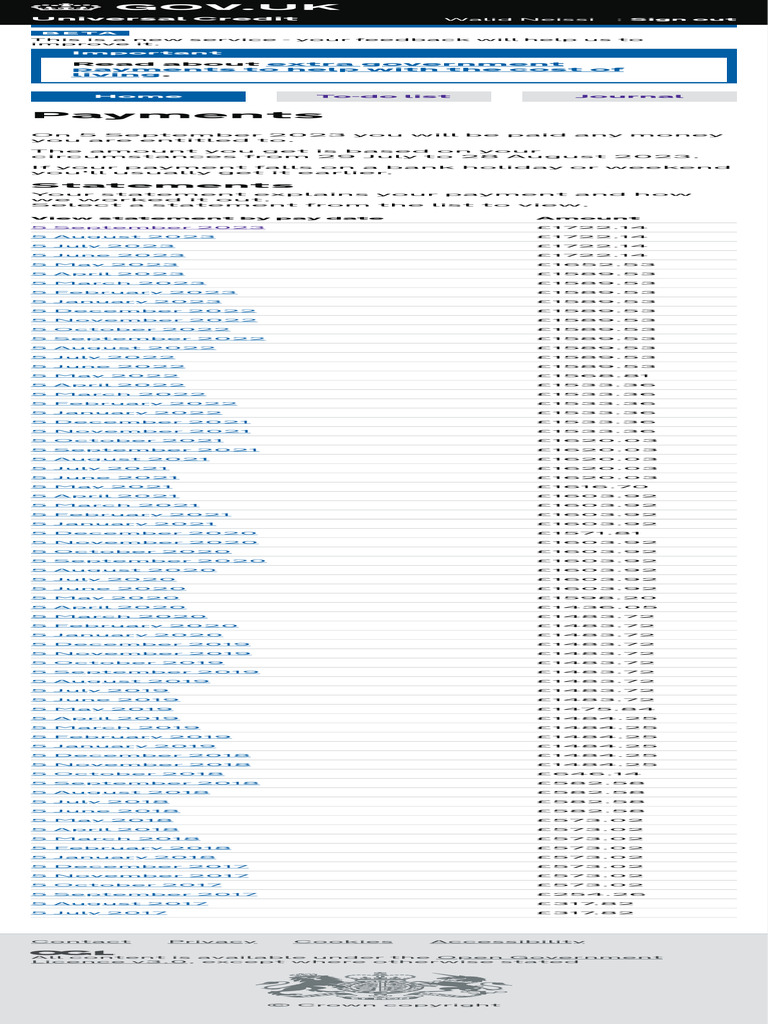 Payments - Universal Credit | Download Free PDF | Business Law