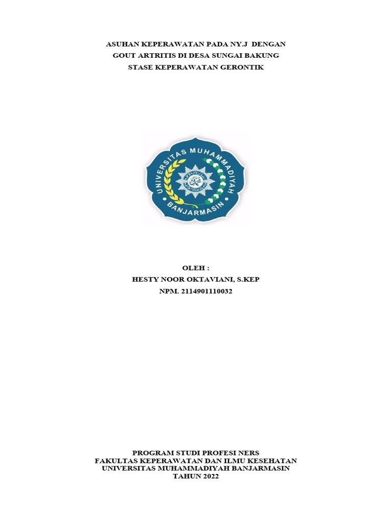 Asuhan Keperawatan Gout Artritis | PDF | Kesehatan Holistik | Sains & Matematika
