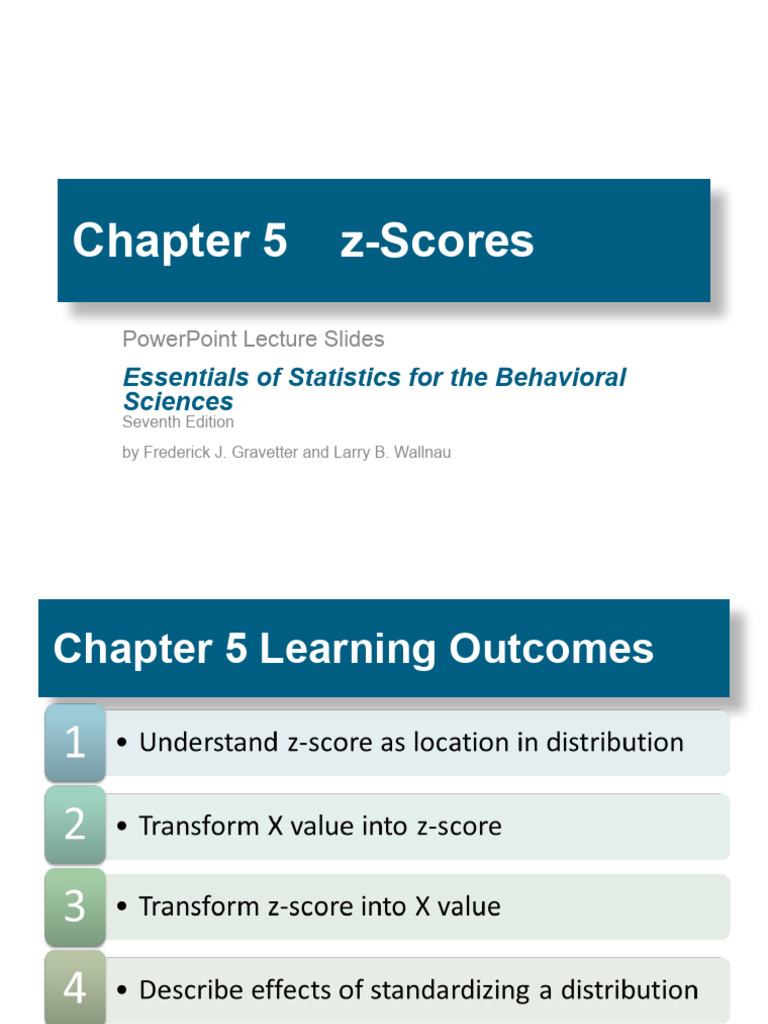 Chapter 5 | PDF | Standard Score | Standard Deviation