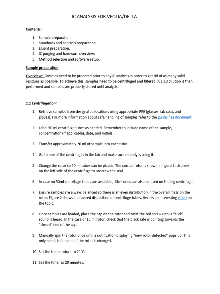 SOP Metrohm 930 IC Flex - JC | PDF | Chromatography