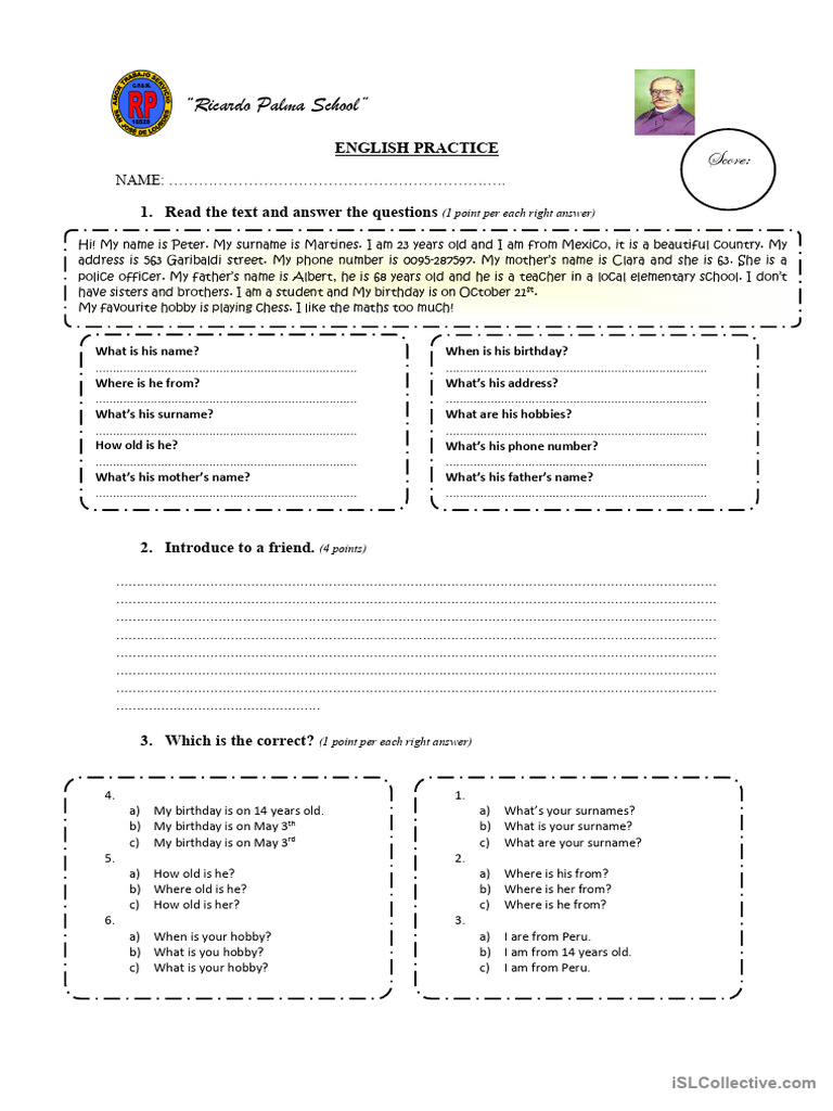 Introducing Myself and Someone | PDF