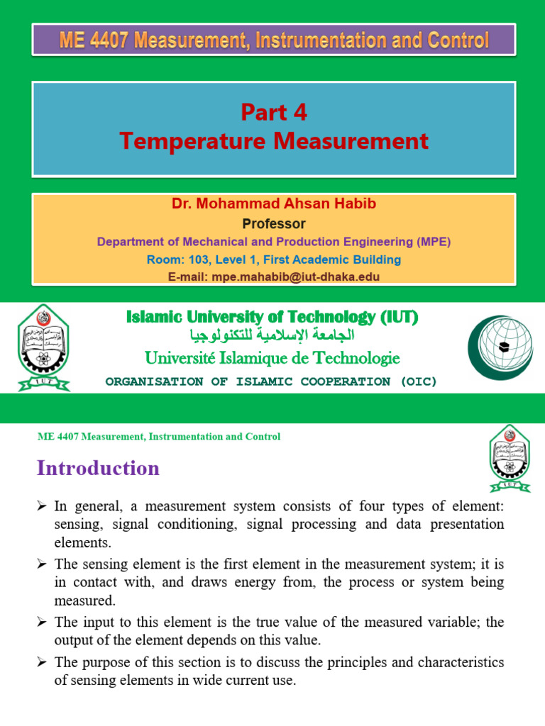 Temperature Measurement Guide | PDF | Thermocouple | Thermometer