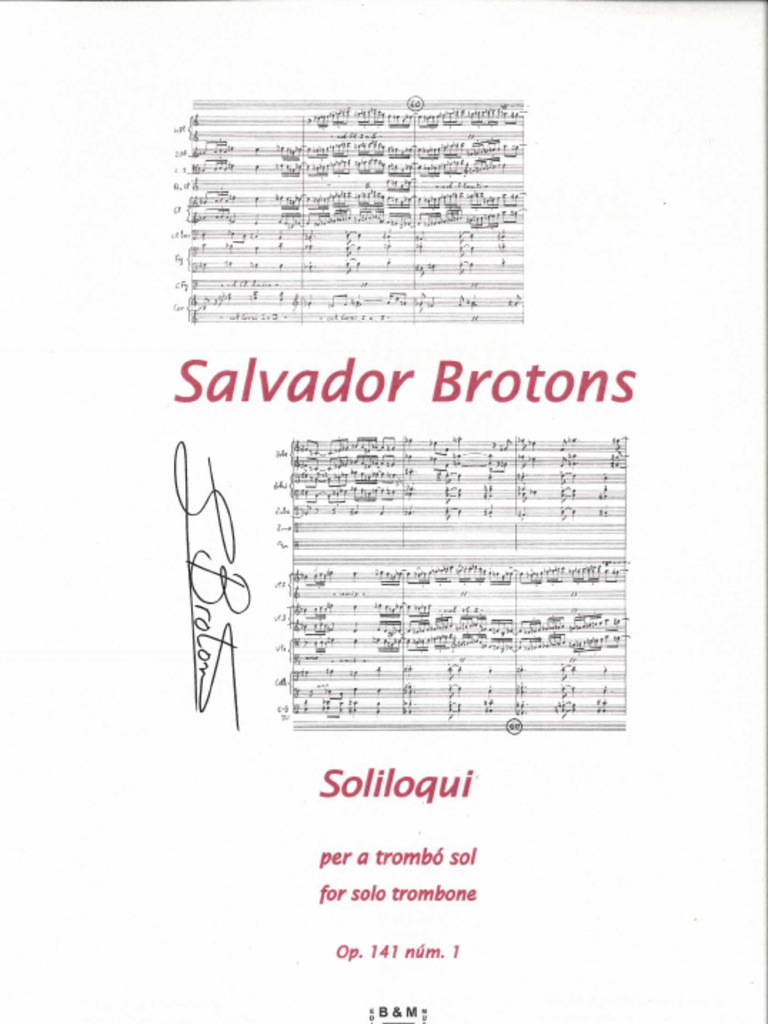 Soliloqui - Salvador Brotons | PDF