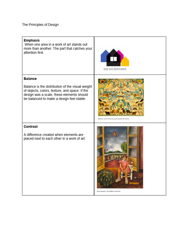 Key Principles of Design Explained | PDF | Language Arts & Discipline ...