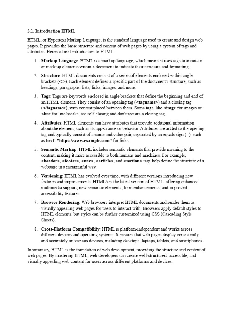 Chapter 3 | PDF | Html Element | Html