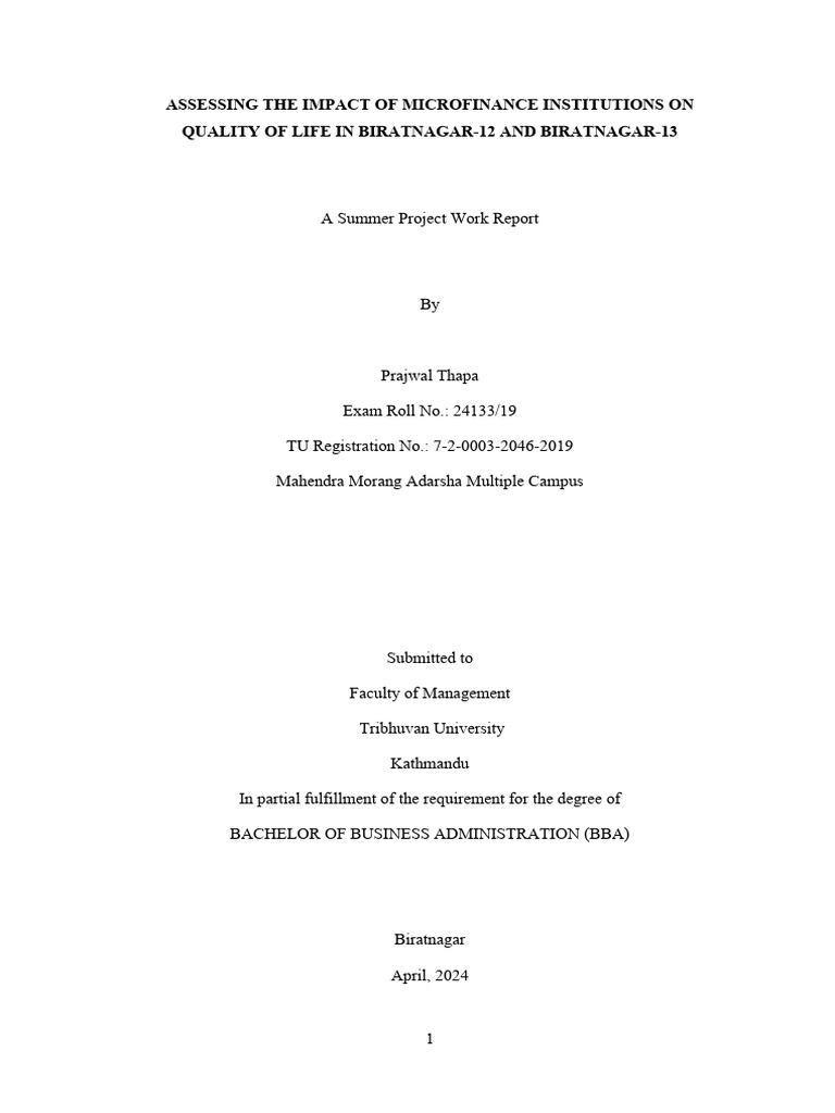 Microfinance | Download Free PDF | Microfinance | Financial Inclusion