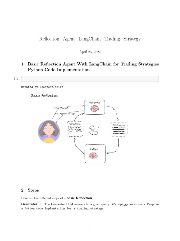 Reflection Agent Using LangChain for Trading Strategy | PDF | Applied ... Reflection Agent Using LangChain for Trading Strategy | PDF | Applied ...