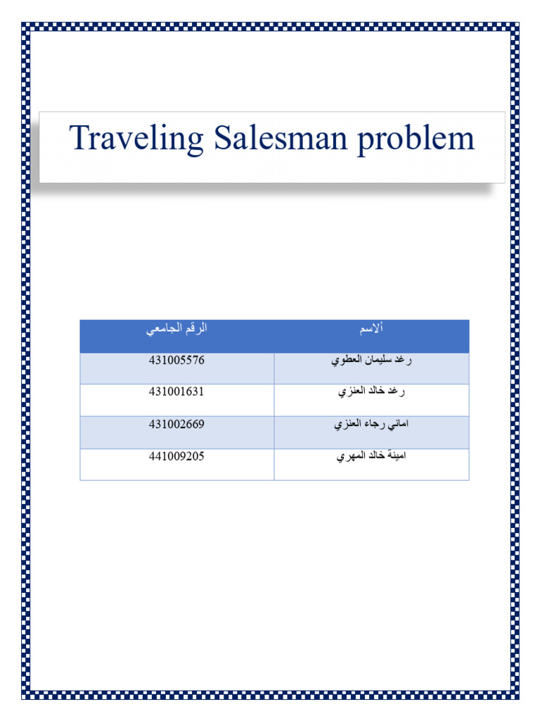 TSP Repport | Download Free PDF | Mathematical Optimization | Computational Complexity Theory
