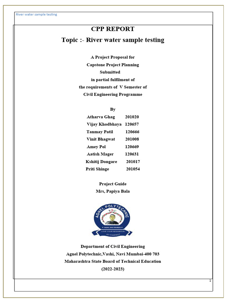 Water Test Report | Download Free PDF | Water Quality | Water