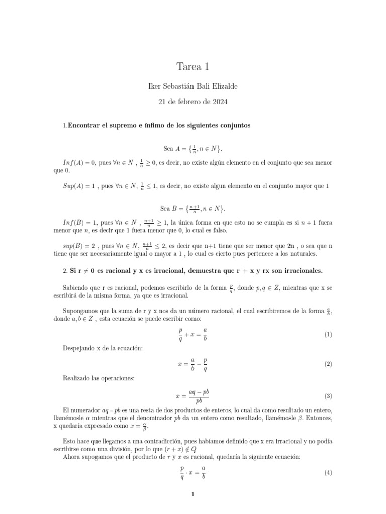 Tarea1Opt A01656437 | PDF | Número Real | Número racional
