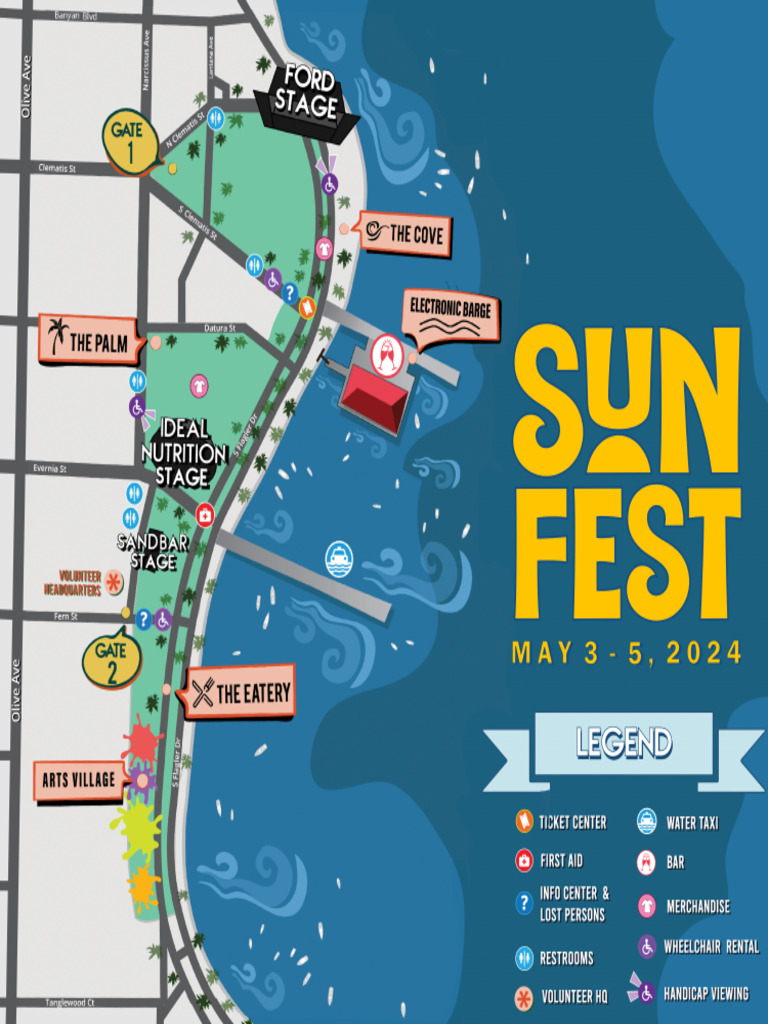 Sunfest 2024 Map | PDF