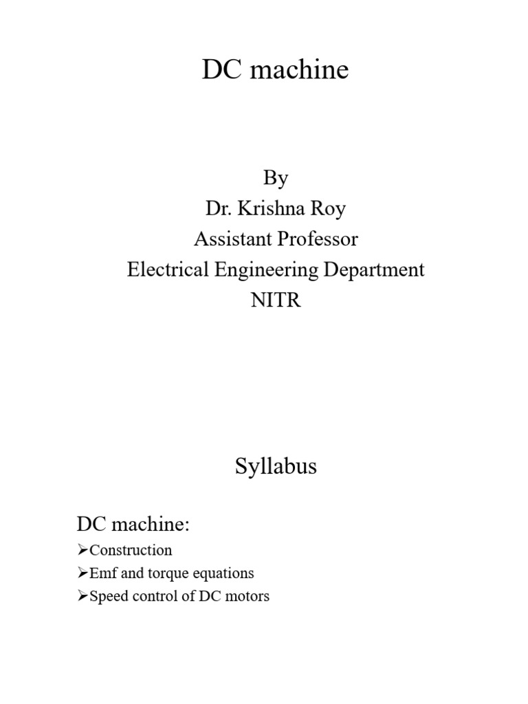 DC Machine Notes - 16.02.2023 | PDF | Electromagnetic Induction ...