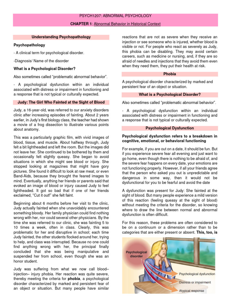 CHAPTER 1 | PDF | Psychiatry | Mental Disorder