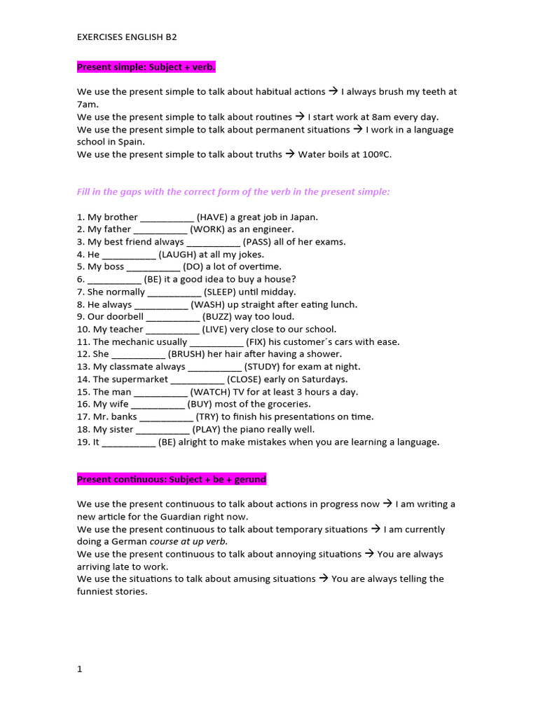 Repaso Tiempos Verbales Inglés | PDF | Linguistics | Grammar