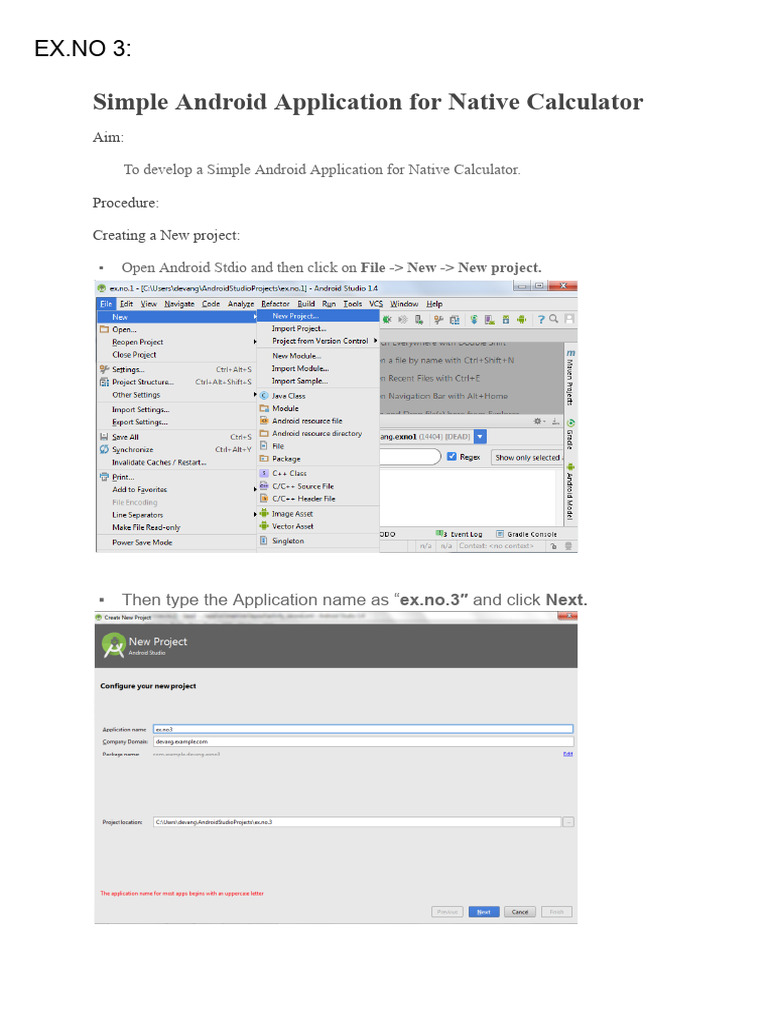 EXP3 | PDF | Android (Operating System) | Application Software