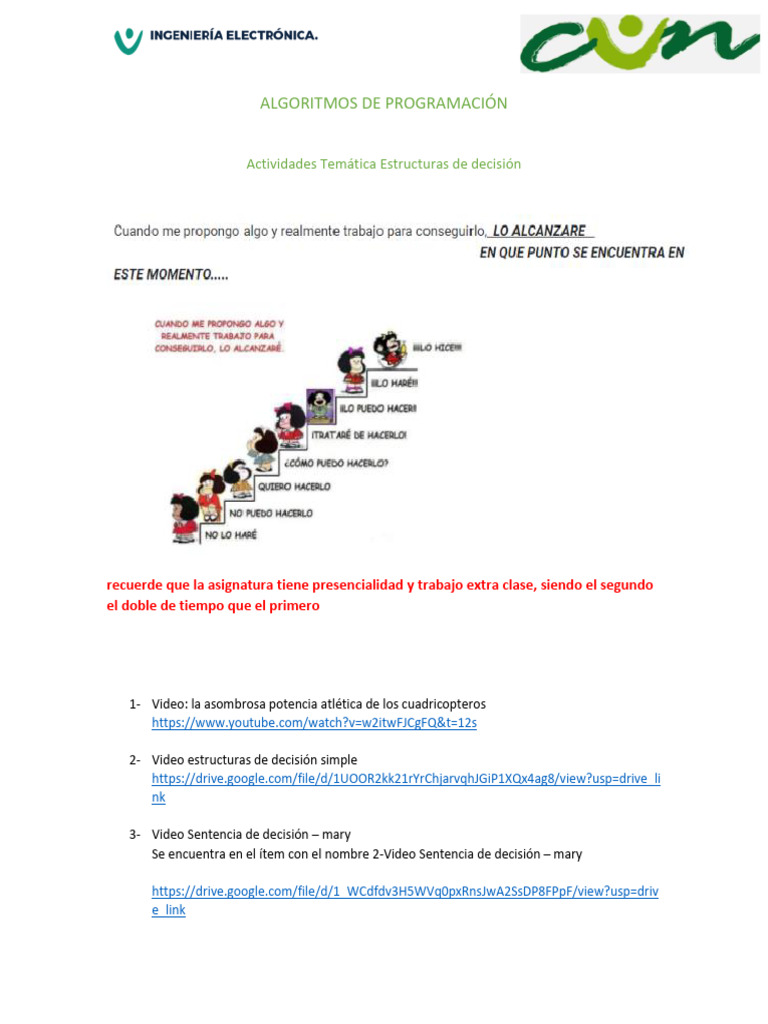 4 - Actividades Estructuras de Decision Algoritmos de Programación | PDF | Programación de ...