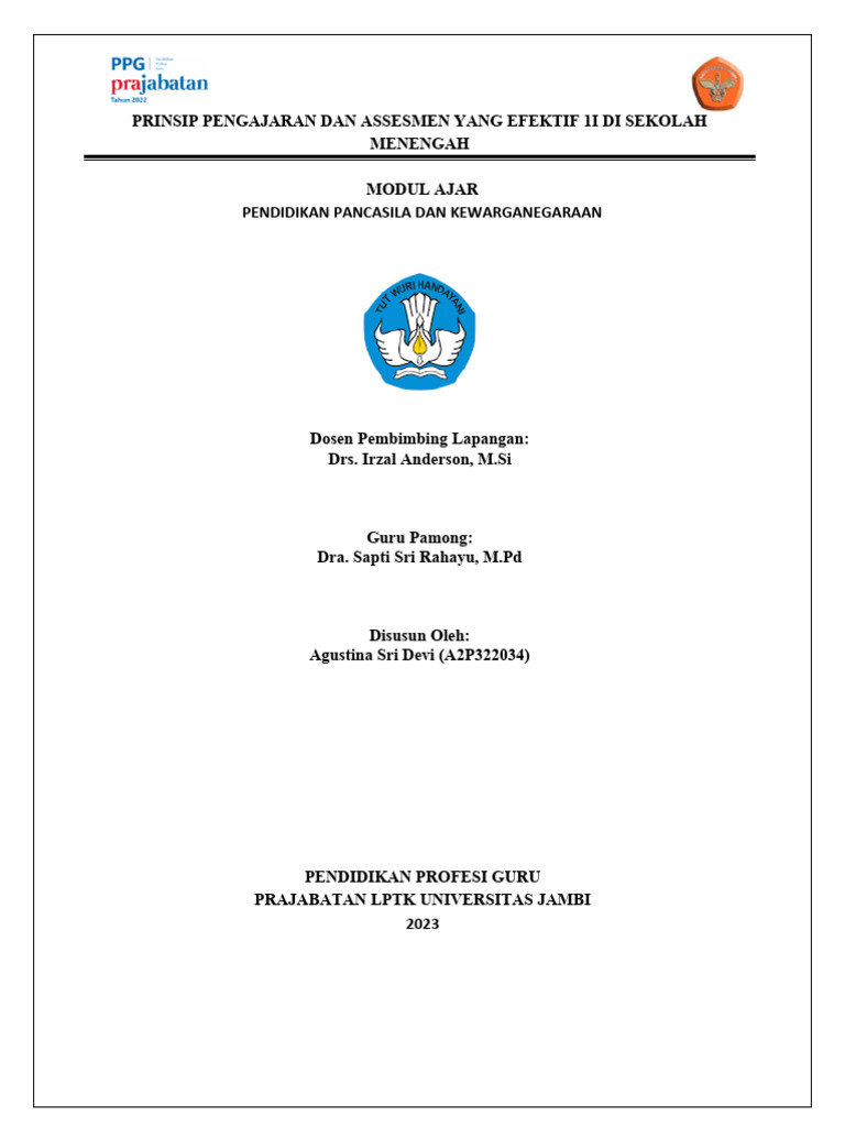 Modul Ajar Lengkap | PDF | Ilmu Sosial